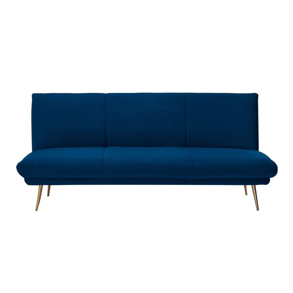 Gupee Velvet Futon Sofabed (Dark Blue) - Furniture Source Philippines