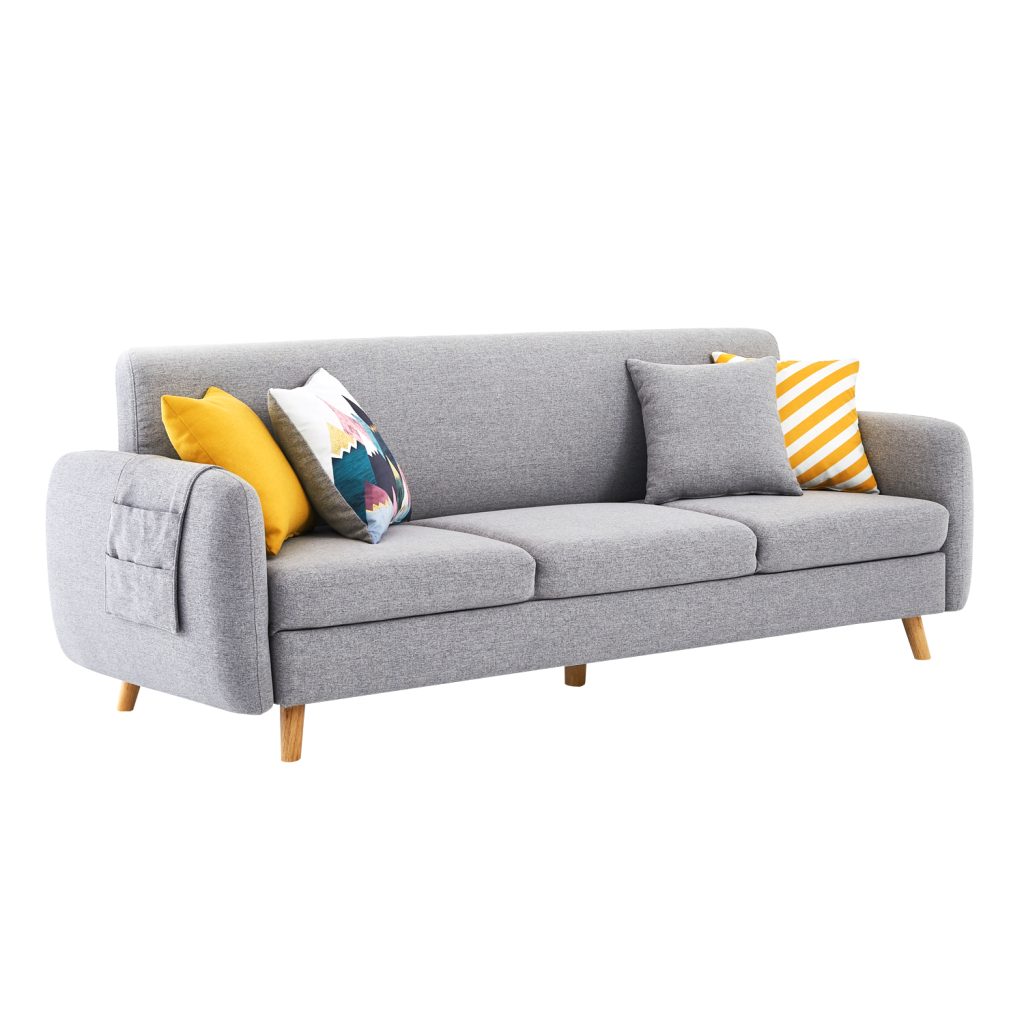 Woolen 3 Seater Sofabed (Light Gray) - Furniture Source Philippines
