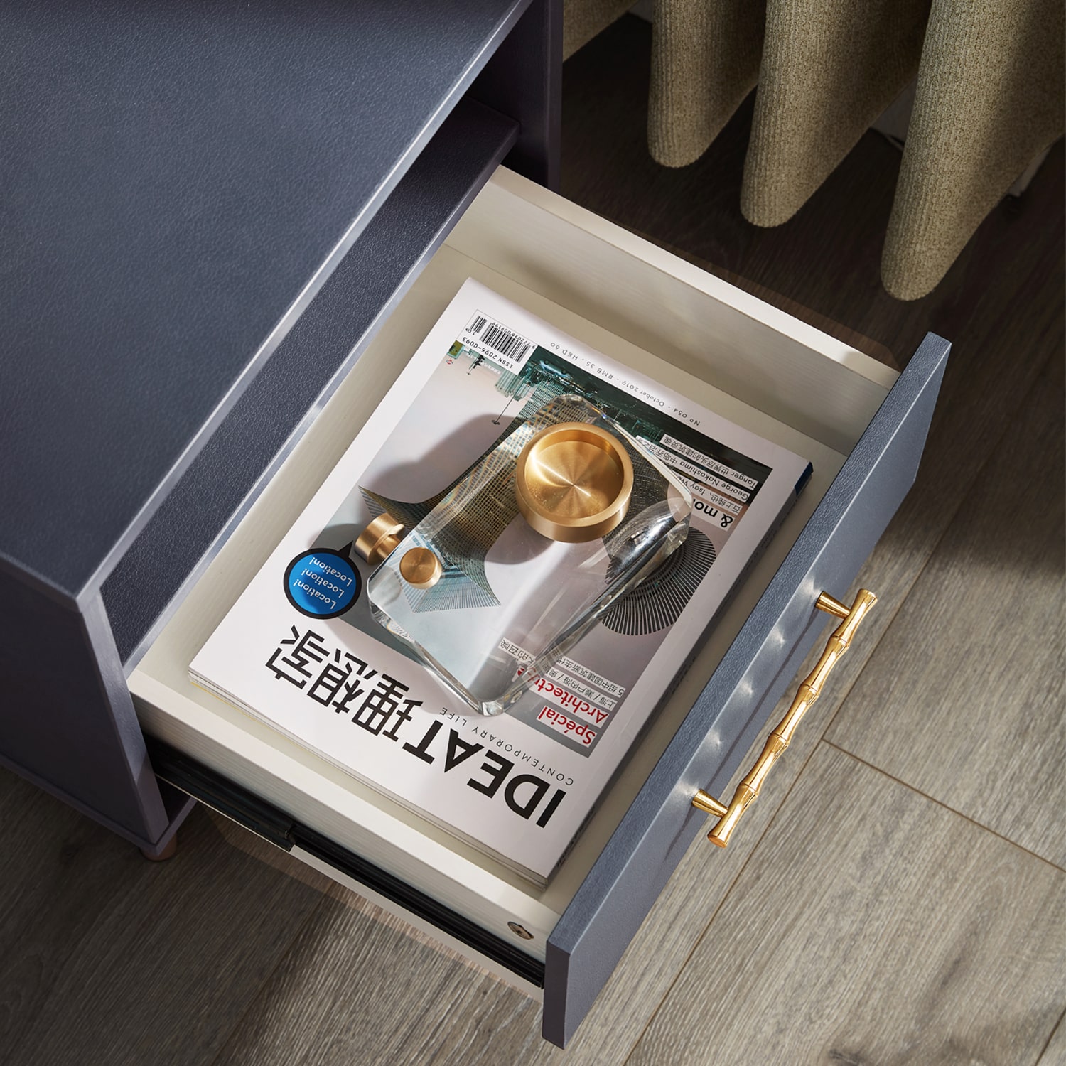 Phuff Side Table (Blue Gray) - Furniture Source Philippines