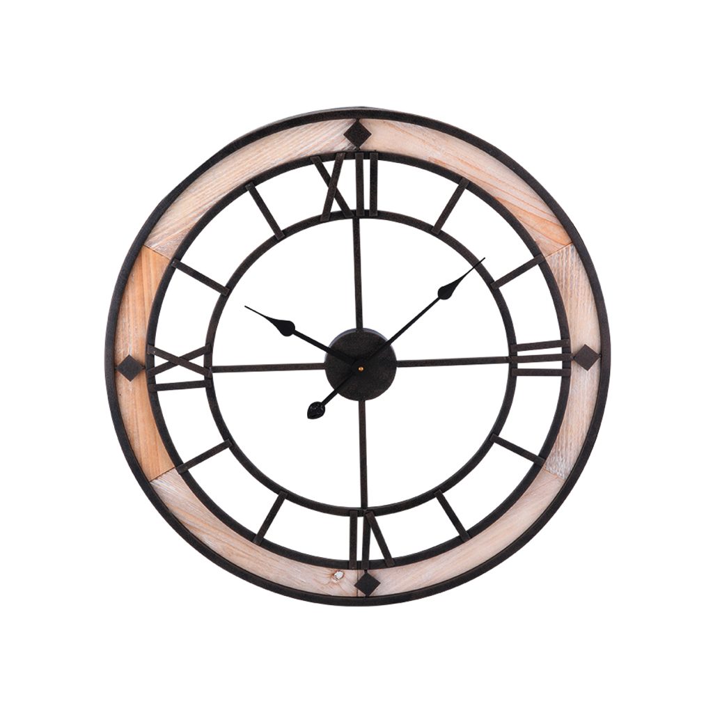 Jillitano Wall Clock 70cm (Natural) - Furniture Source Philippines